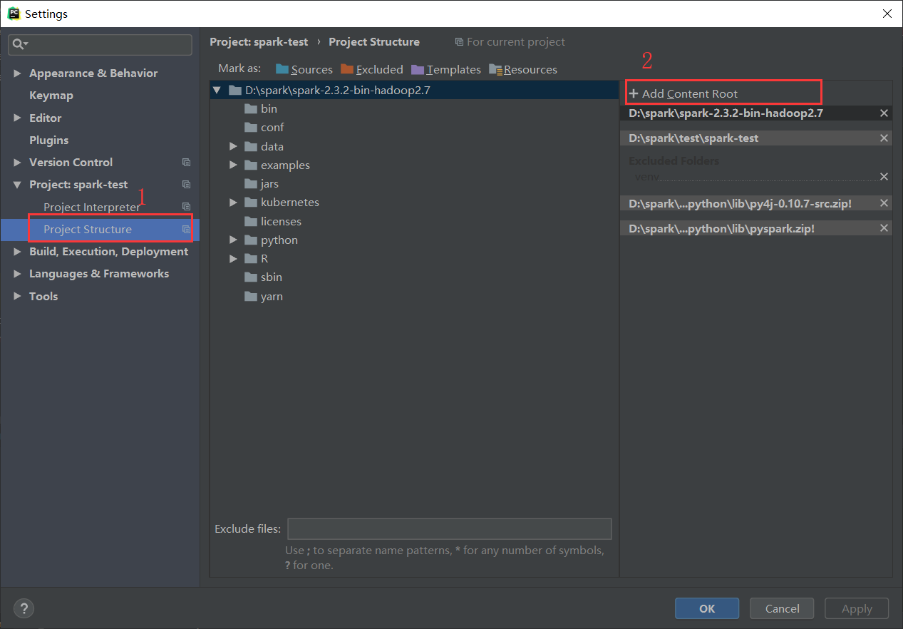 pycharm中pyspark编程报错Could not find valid SPARK_HOME while searching(pycharm in windows)_could not ...