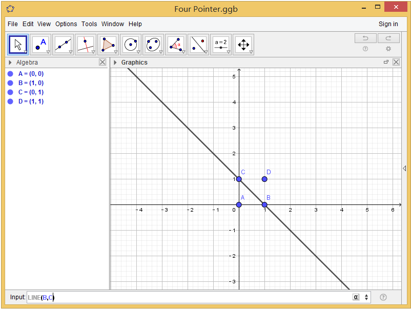 Geogebra Classic 5 初探 画点 直线 直角 Geogebraclassic5 Lihongtao8209的博客 Csdn博客