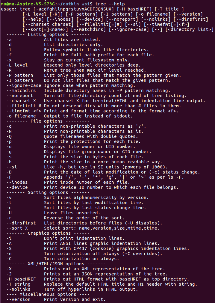 ubuntu下tree命令的使用_ubuntu tree命令-CSDN博客