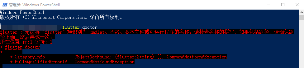 Flutter(1.5.4)最新环境配置教程以及遇到的坑_flutter : 无法将“flutter”项识别为 cmdlet、函数、脚本文件或可运行程序的名称-CSDN博客