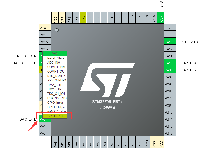 STM32F0x HAL库学习笔记（8）外部中断的配置_stm32f405 hal 外部中断-CSDN博客