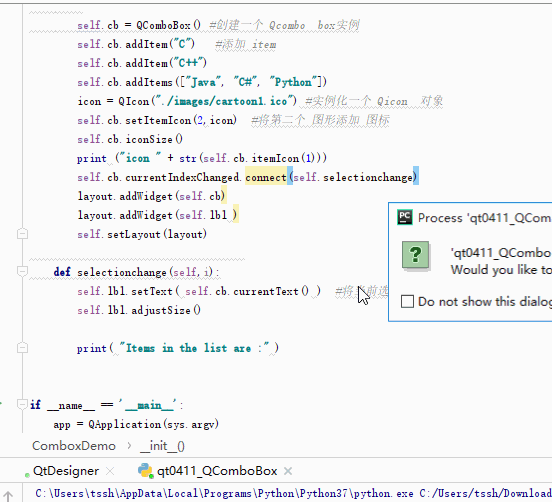 pyqt5 ComboxDemo 下拉选项组件_pyqt 自定义下拉-CSDN博客