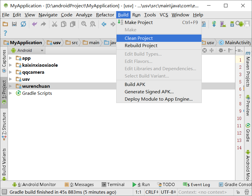 AndroidStudio的R.layout.activity_main中的R是红色的_android studio r.layout 红-CSDN博客