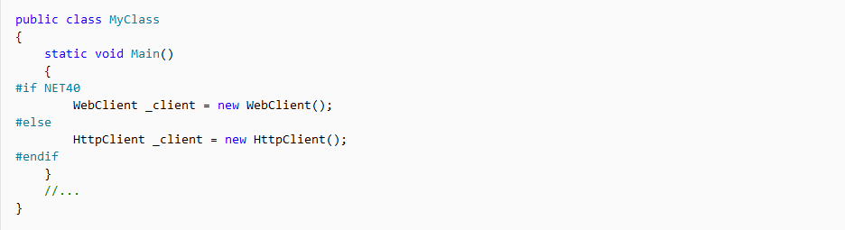 C# 中的#if、#elif、#else、#endif、#define、#undef等预处理器指令_c#中有elif吗-CSDN博客