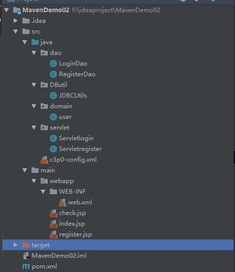 JAVAEE简单登陆注册功能(未使用service和接口)_config javaee登录注册-CSDN博客