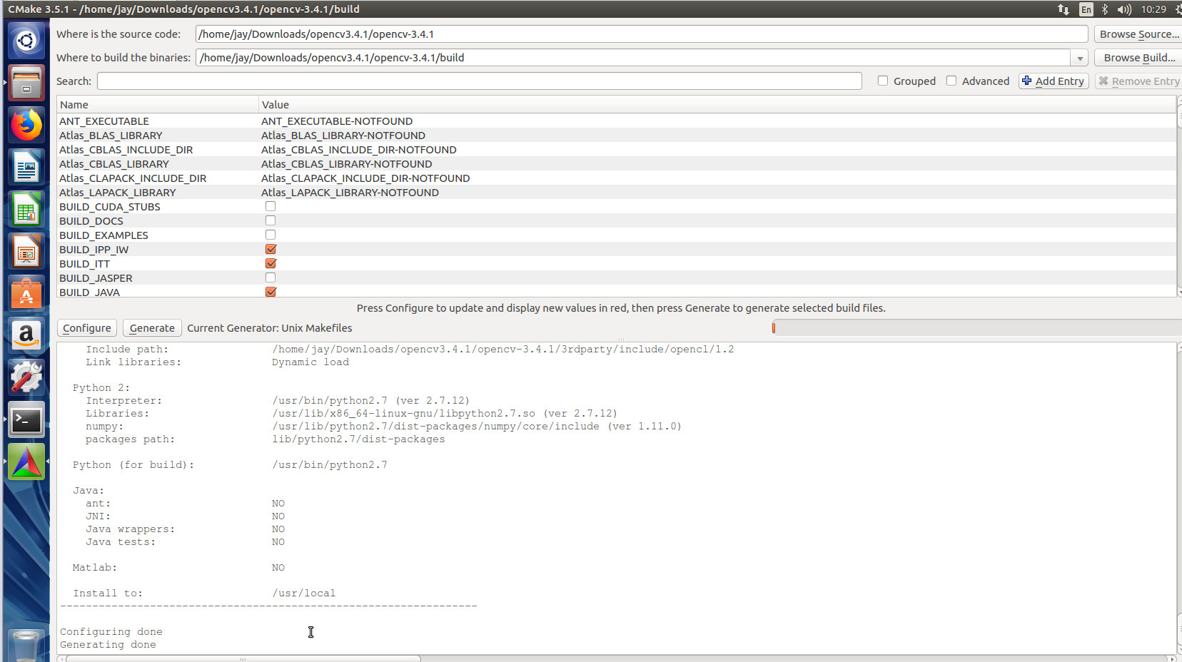 ubuntu安装opencv-3.4.1及opencv_contrib-3.4.1_opencv3.4.1 unbutu-CSDN博客