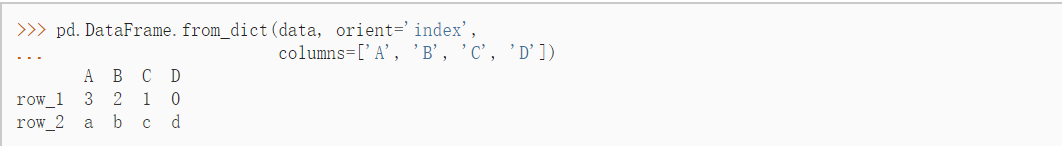 Pandas: dict转DataFrame_dict的键值默认作为dataframe对象的-CSDN博客