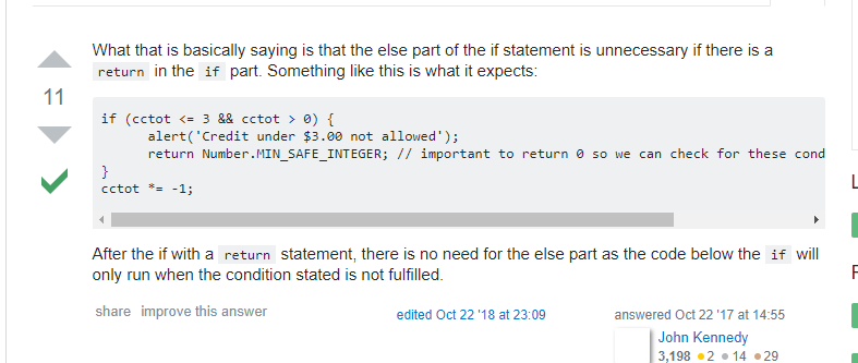 Unnecessary 'else' after 'return'. (No-else-return) . return 后面 不要有 ...