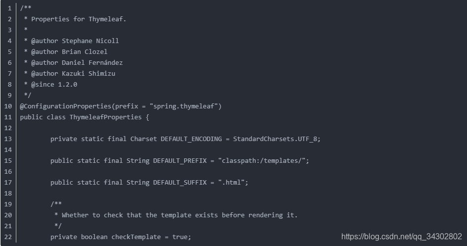 Springboot添加thymeleaf的配置与使用 Thymeleaf配置官网 Csdn博客