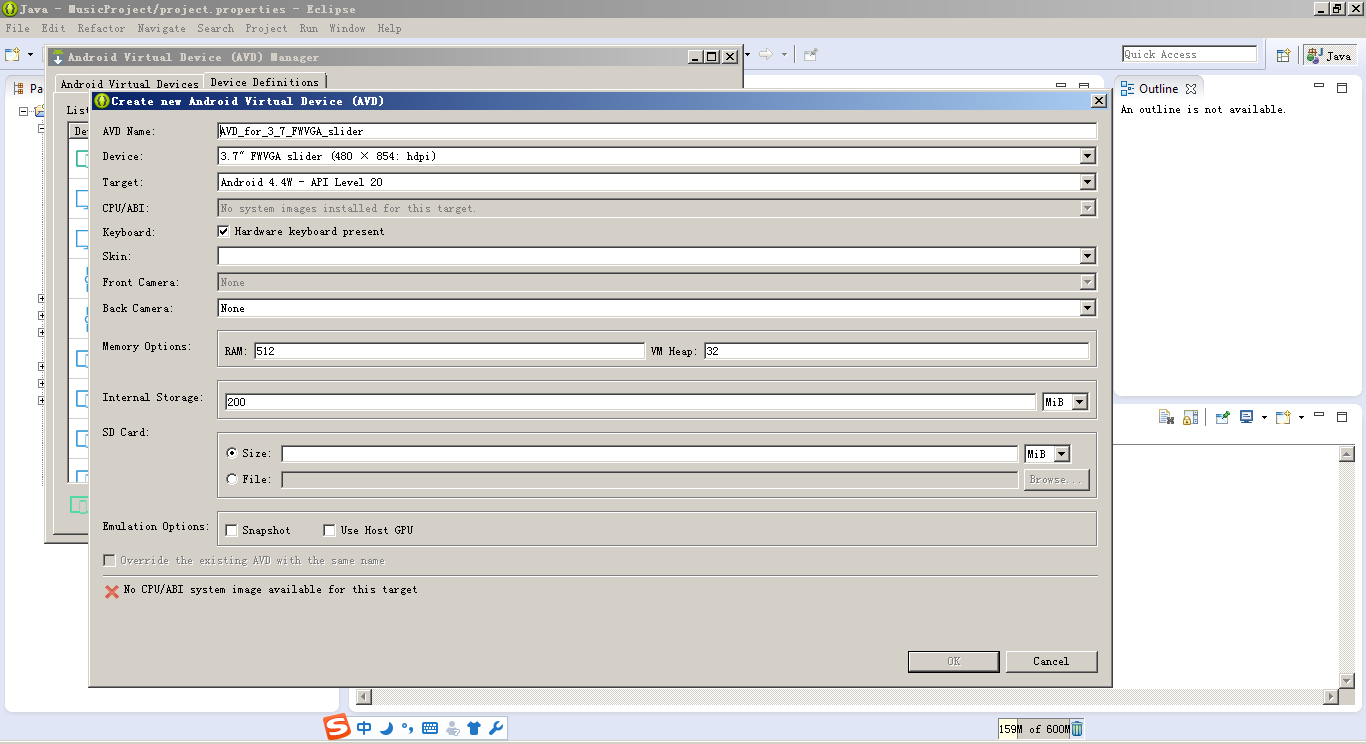 no cpu/abi system image available for this target-CSDN博客