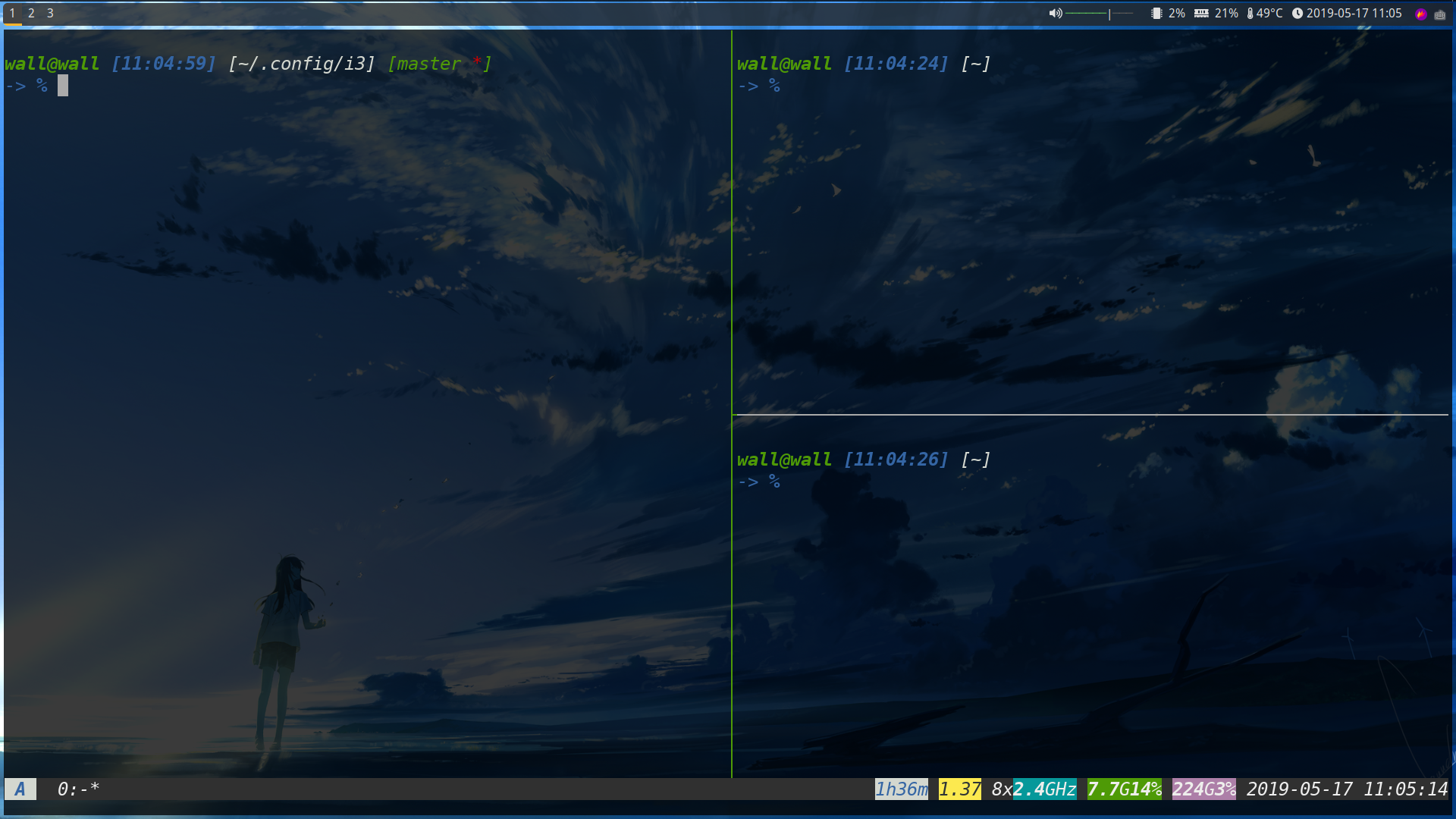 ArchLinux图形界面安装与美化：i3+polybar_polybar美化-CSDN博客