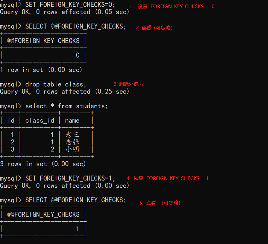 Mysql 如何删除有外键约束的表数据 数据库有外键约束怎么删除 Csdn博客