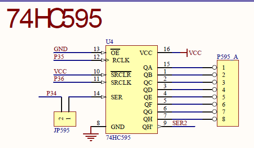 51单片机之IO口扩展——74HC595芯片串行转并行实验_595串并转换程序-CSDN博客