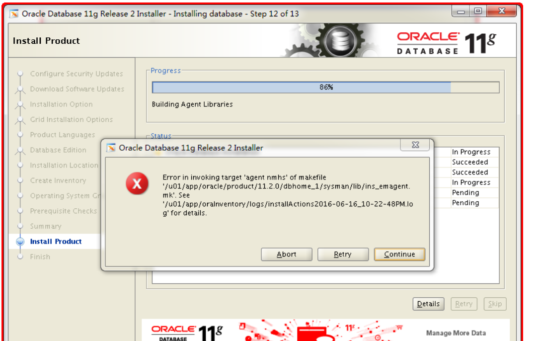 Linux centos7安装Oracle 11g 报错解决方案-CSDN博客