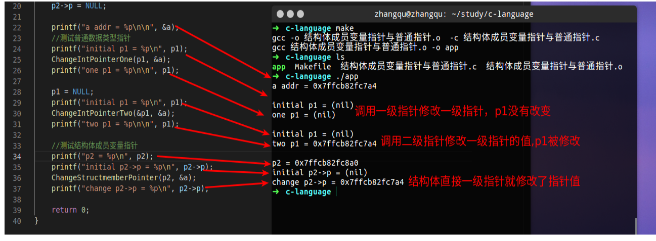 结构体成员变量指针与普通数据类型指针比较结构体指针与普通指针的区别 Csdn博客 1848
