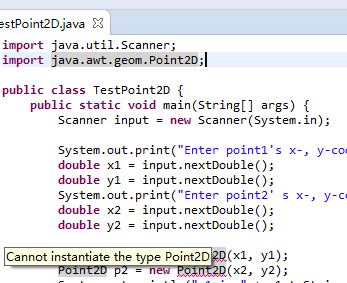 【Java Programming】学习笔记-Point2D不能使用问题_java vscode没有point2d-CSDN博客