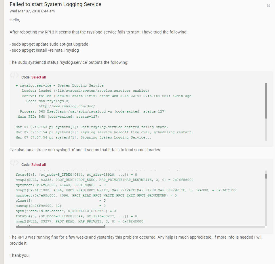 Failed to start System Logging Service-CSDN博客