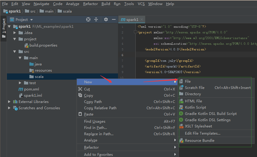 Spark之初体验：maven如何新建一个spark项目_spark创建catalog-CSDN博客
