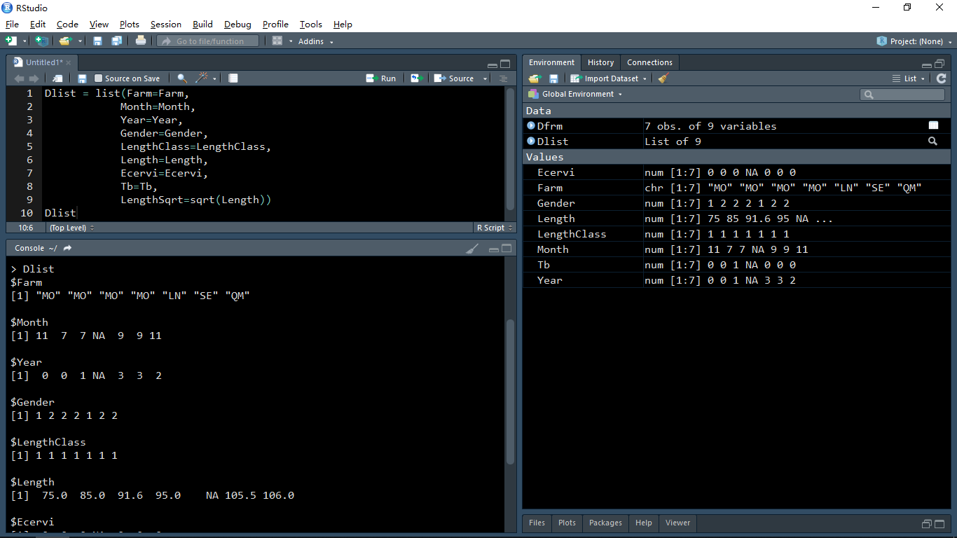 R语言学习-----frame和list数据结合方式_r语言 data.frame list-CSDN博客