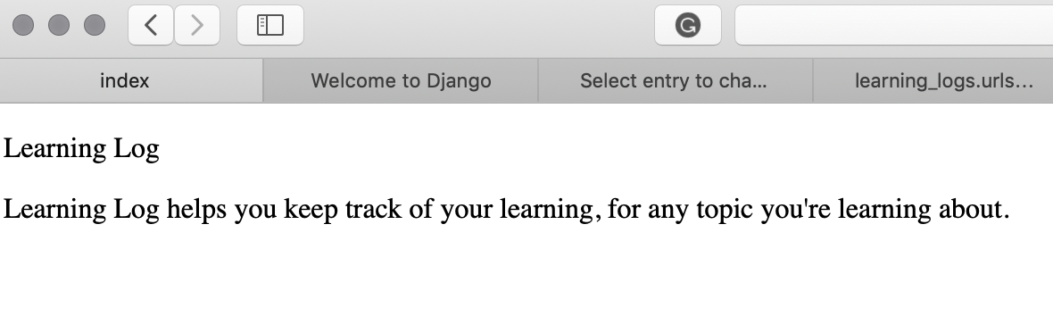 Django入门，'learning_logs.urls'模块找不到报错_no module named learninglogs-CSDN博客