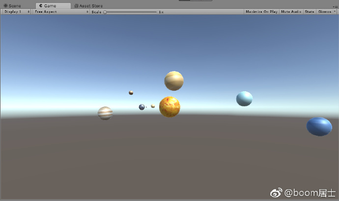 用Unity3D实现太阳系仿真_unity仿真-CSDN博客