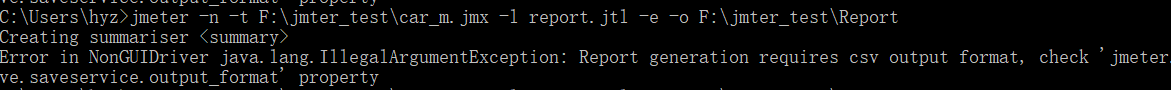jmeter生成报告以及问题解决_error in nonguidriver java.lang.illegalargumentexc-CSDN博客