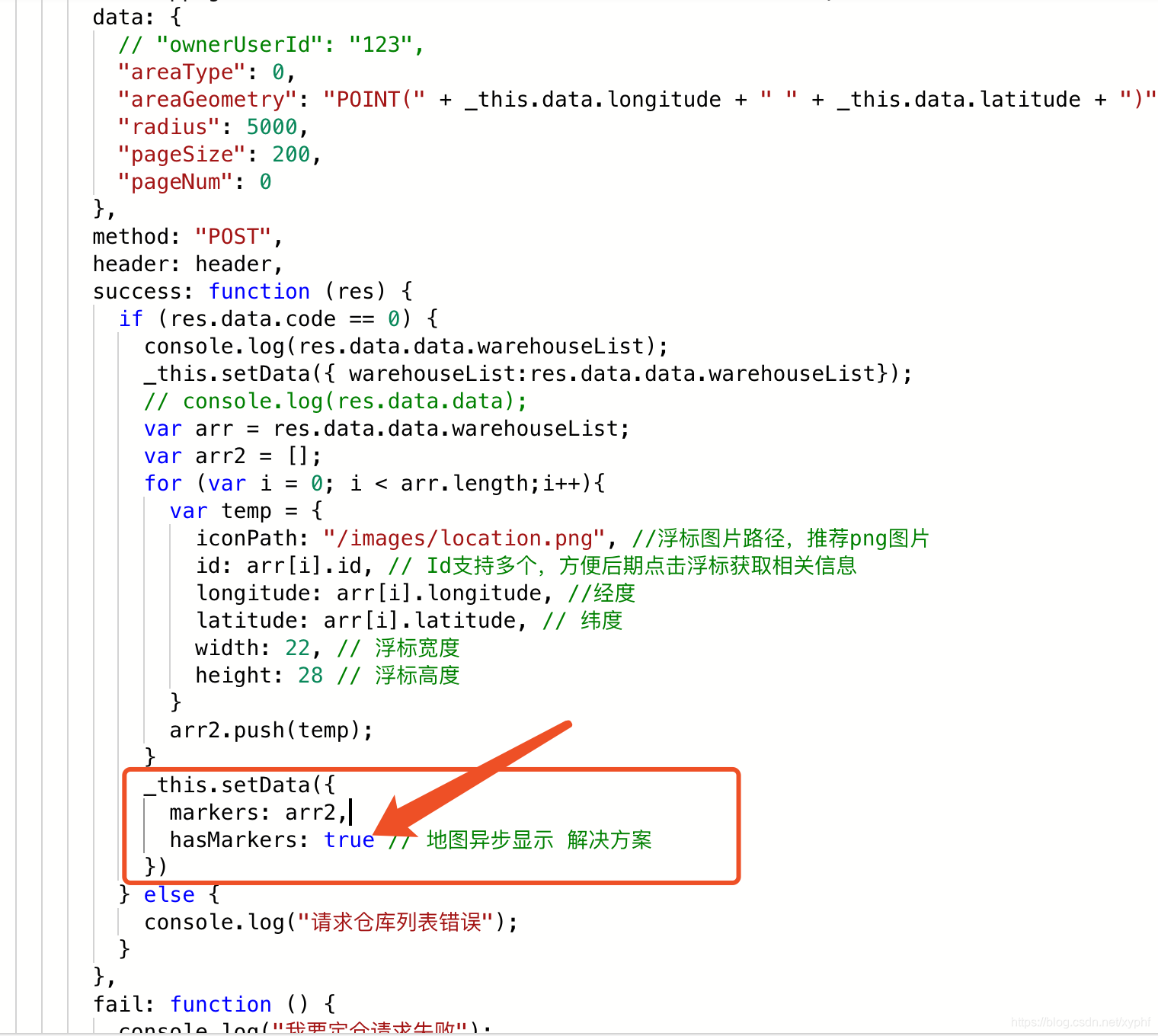 微信小程序map组件请求的markers数据无法渲染微信小程序map地图动态改变markers数据效果失效 Csdn博客 7127