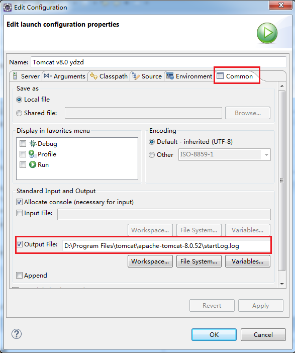 eclipse设置tomcat运行日志_open launch configuration-CSDN博客