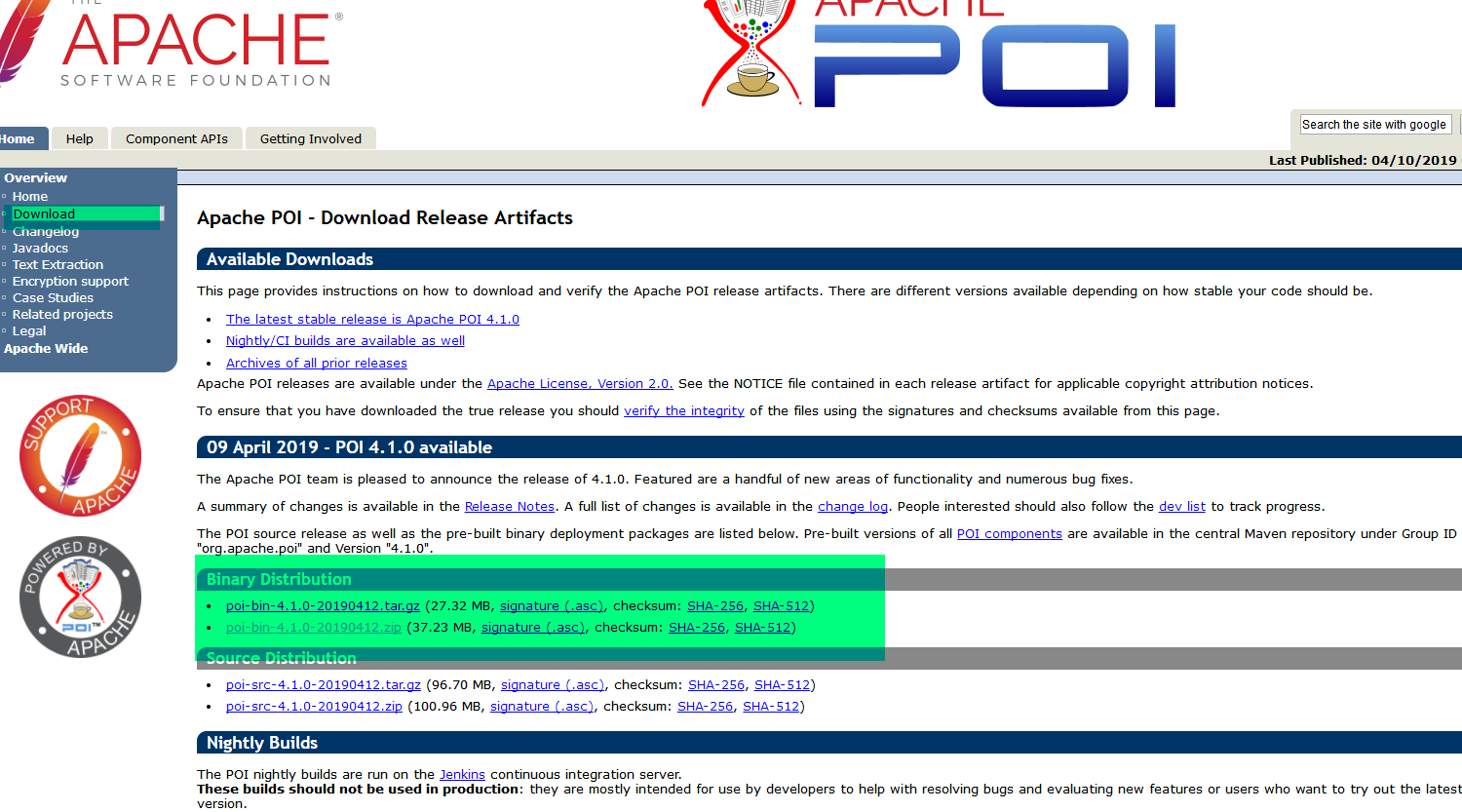 关于Aphache POI jar包的下载 怎么下载poi的jar包呢？_apache poi jar包下载-CSDN博客