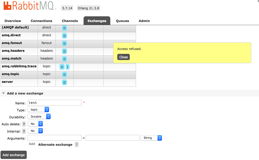 rabbitmq--User Management (Access refused) - Programmer Sought