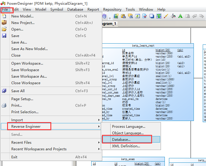 powerdesign 通过sql反向生成ER模型_pddon可以根据sql反向接生成er图嘛-CSDN博客