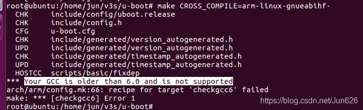 交叉编译环境升级,arm Linux Gnueabihf Gcc升级到6,your Gcc Is Older Than 60 And Is Not Supported Csdn博客