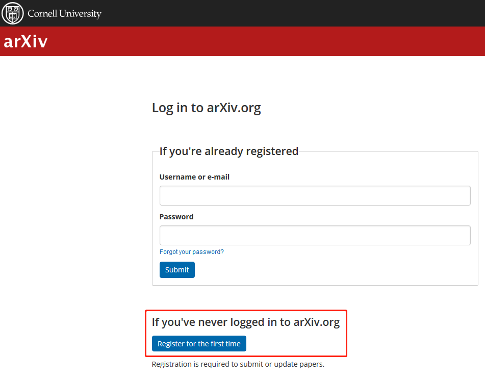 arXiv 注册完整过程（图文详解）_arxiv注册不了-CSDN博客