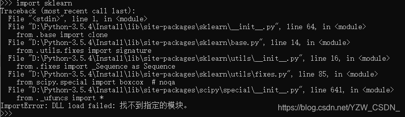 解决python安装sklearn后,import过程中提示“找不到指定的模块”的问题 From Sklearn Preprocessing Import Minmaxscaler Mod