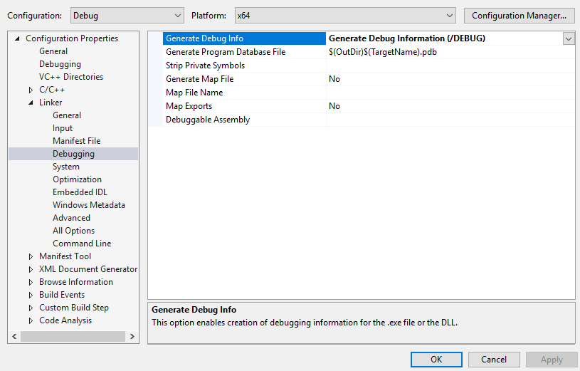 C++ 调试 The breakpoint will not currently be hit. No symbols have been ...