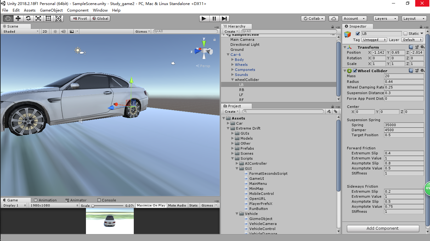 Unity中wheelcollider组件的基本使用方法总结-CSDN博客
