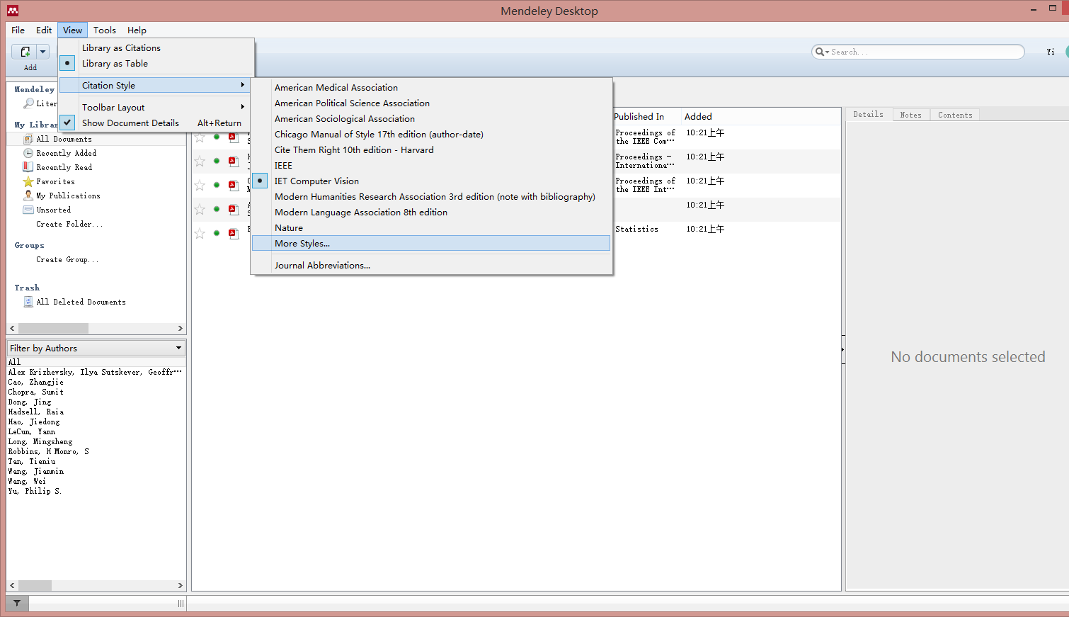 如何使用Mendeley生成论文参考文献_mendeley怎么把相同作者的不同文献标记-CSDN博客
