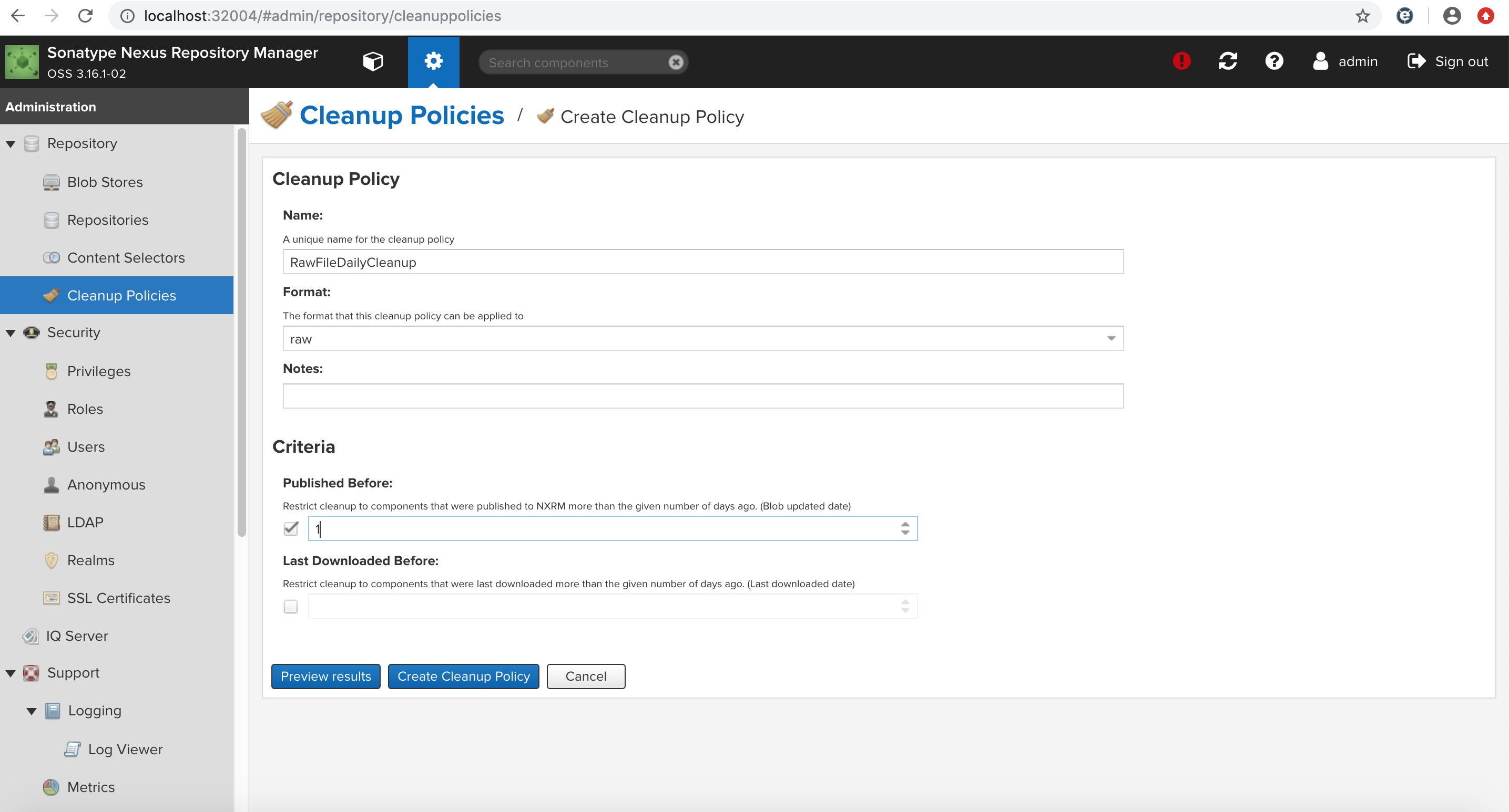 Nexus制品库管理：二进制制品管理：清除策略_nexus cleanup policies-CSDN博客