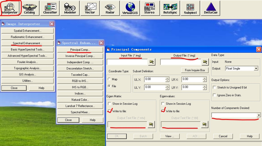 遥感图像处理课时九（ERDAS & ENVI）_erdas主成分变换-CSDN博客