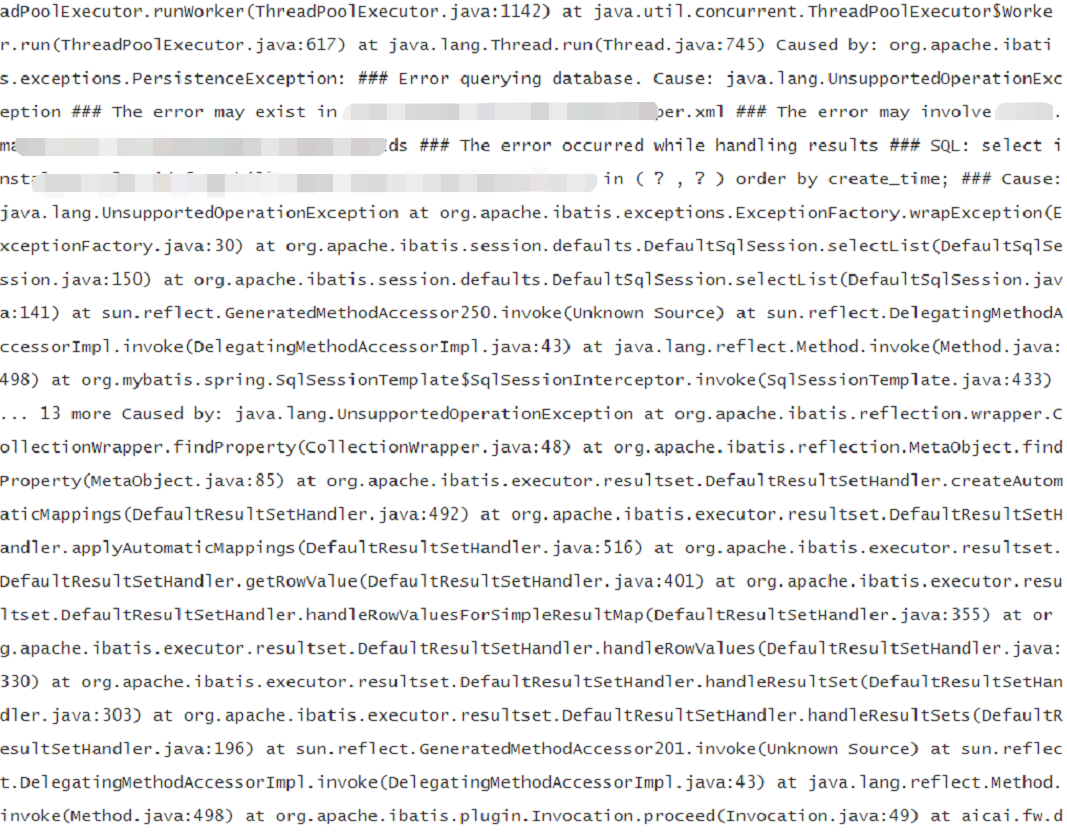 Nested Exception Is Orgapacheibatisexceptionspersistenceexception Error Querying