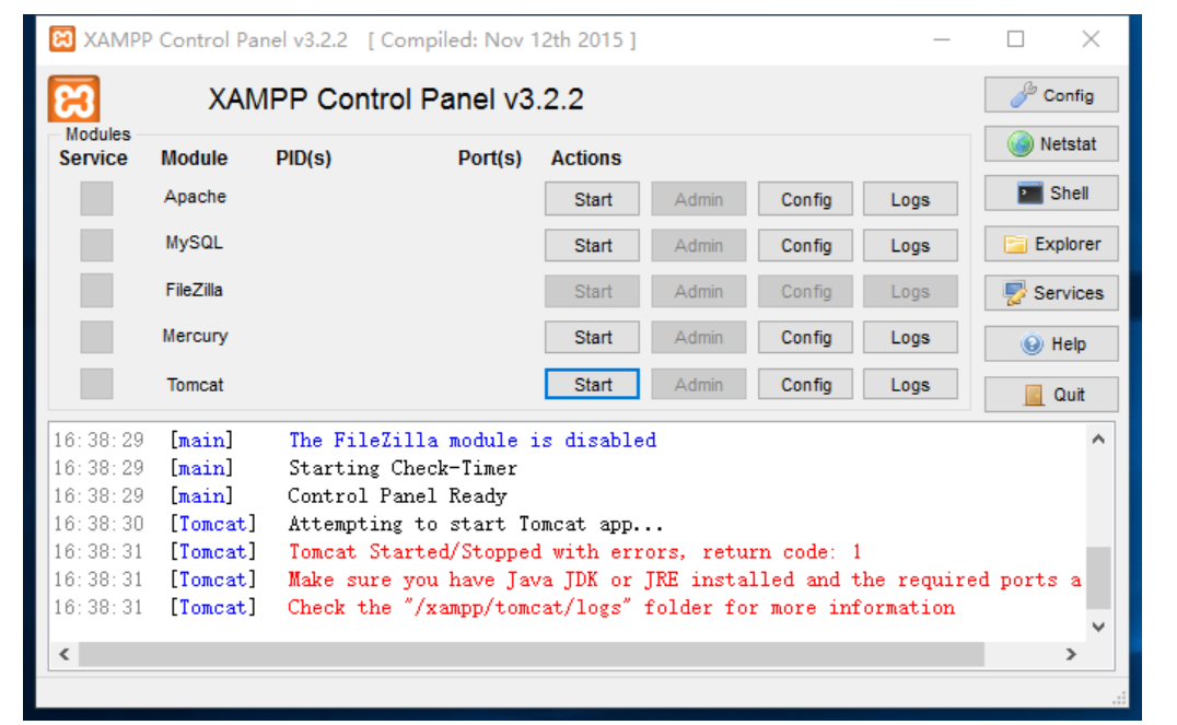 无法启动XAMPP中tomcat的解决办法-CSDN博客