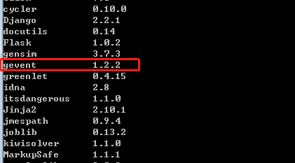 AttributeError: module 'gevent' has no attribute 'spawn'或者module 'gevent' has no attribute ...