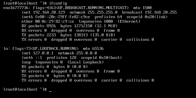 VMware中的CentOS无法使用ifconfig这个命令_虚拟机ifconfig不能用-CSDN博客