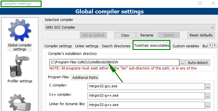 codeblocks 报错：ERROR: You need to specify a debugger program in the debuggers's settings.-CSDN博客