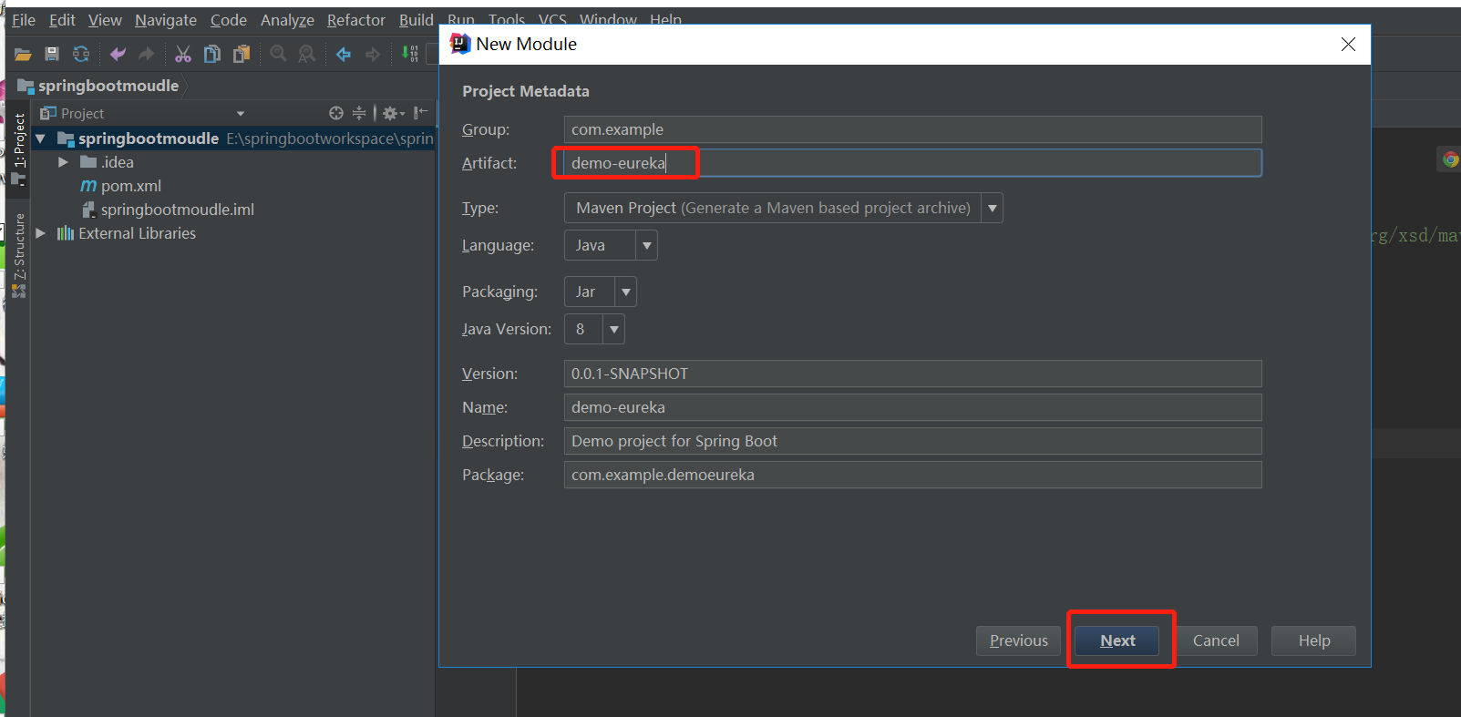 idea创建一个springboot多模块项目之springcloud简单项目测试_idea创建多模块springboot+springcloud系统-CSDN博客