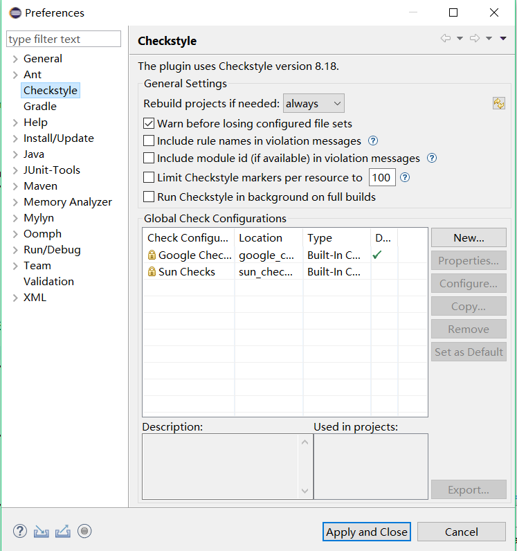 eclipse插件checkstyle的使用教程_checkstyle plug-in 8.26.0在eclipse marketplace查不到-CSDN博客