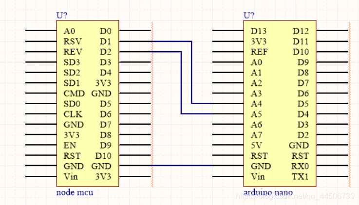 Nodemcu与arduino Nano通过i2c通信nodemcu和uno开发板iic Csdn博客