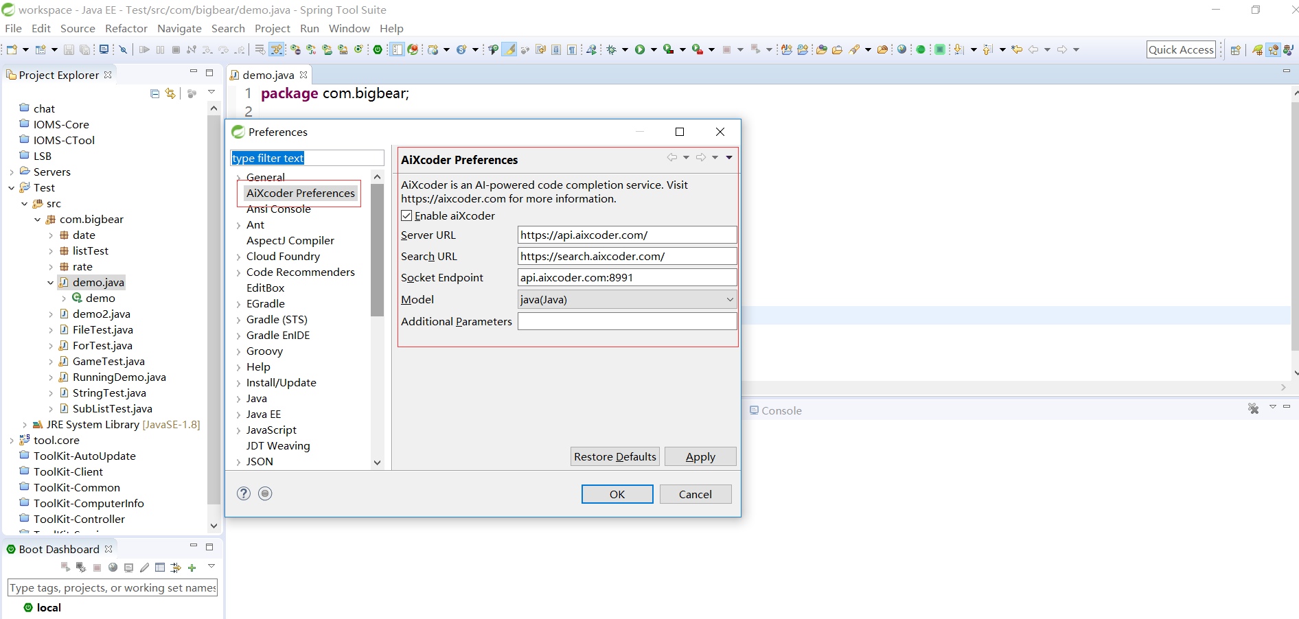 Aixcode代码自动补全插件的安装和使用_eclipse aixcode-CSDN博客