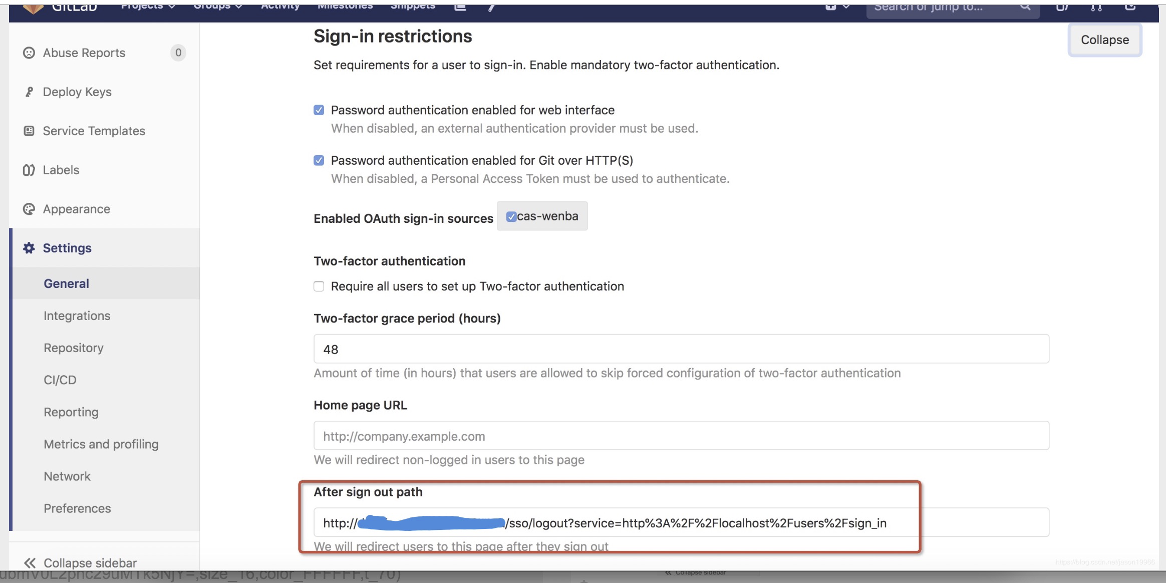 GitLab使用CAS服务进行单点登录配置_gitlab集成cas-CSDN博客