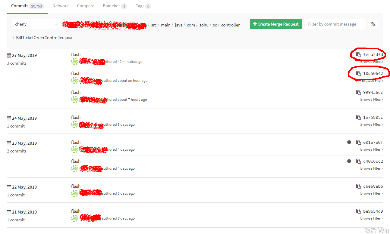 GitLab仓库查看历史版本源码的修改_gitlab查看history-CSDN博客